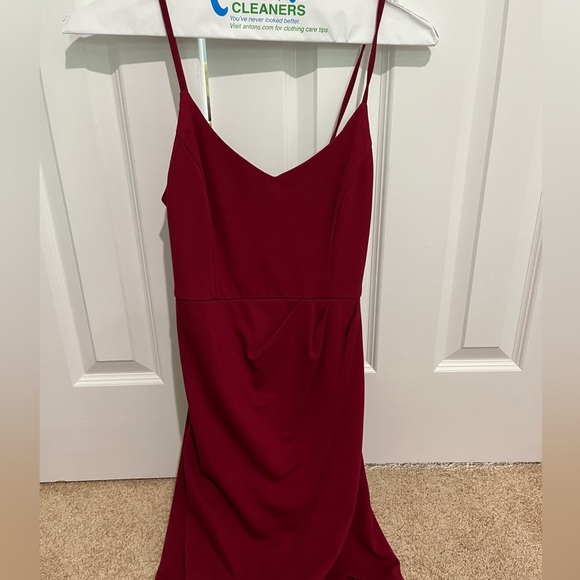 Dresses | Short Deep Red Dress | Poshmark